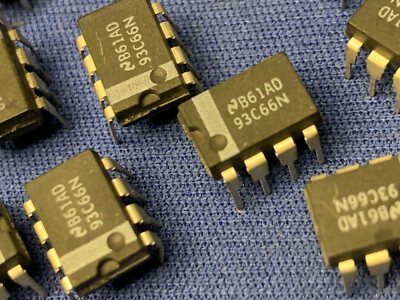 93C66N NSC 93C66 512-Bit Serial CMOS EEPROM 8-PIN DIP VINTAGE NEW RARE ...