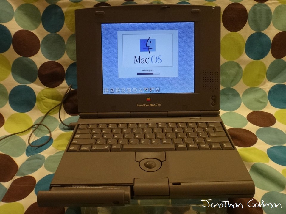 Apple Macintosh PowerBook Duo 270c 68030 12MB RAM 500MB HD Mac OS 7.6.1 ...