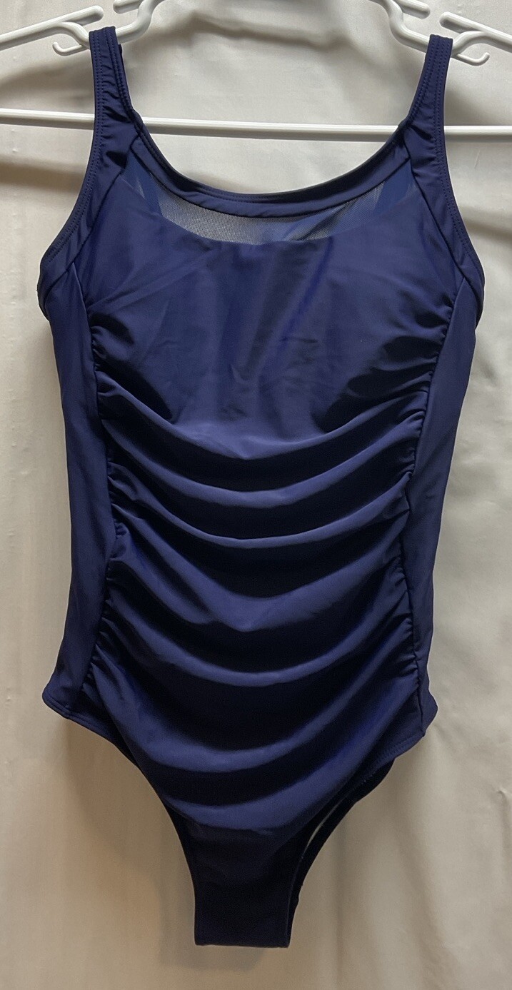 NWT Women’s Tempt Me One Piece Tummy Control Swimsuit Bathing Suit Navy ...