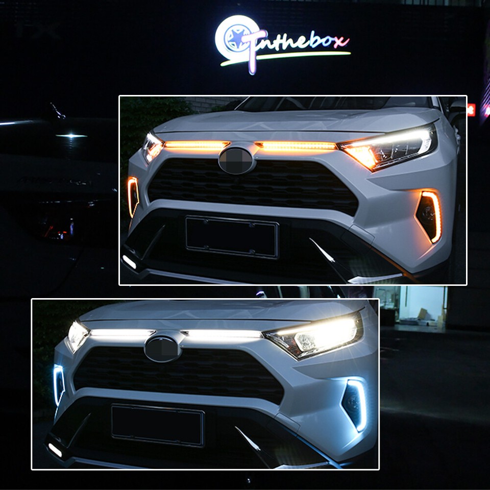 Sequential Switchback LED DRL Turn Signal Lights Clear For 2019-2023 ...