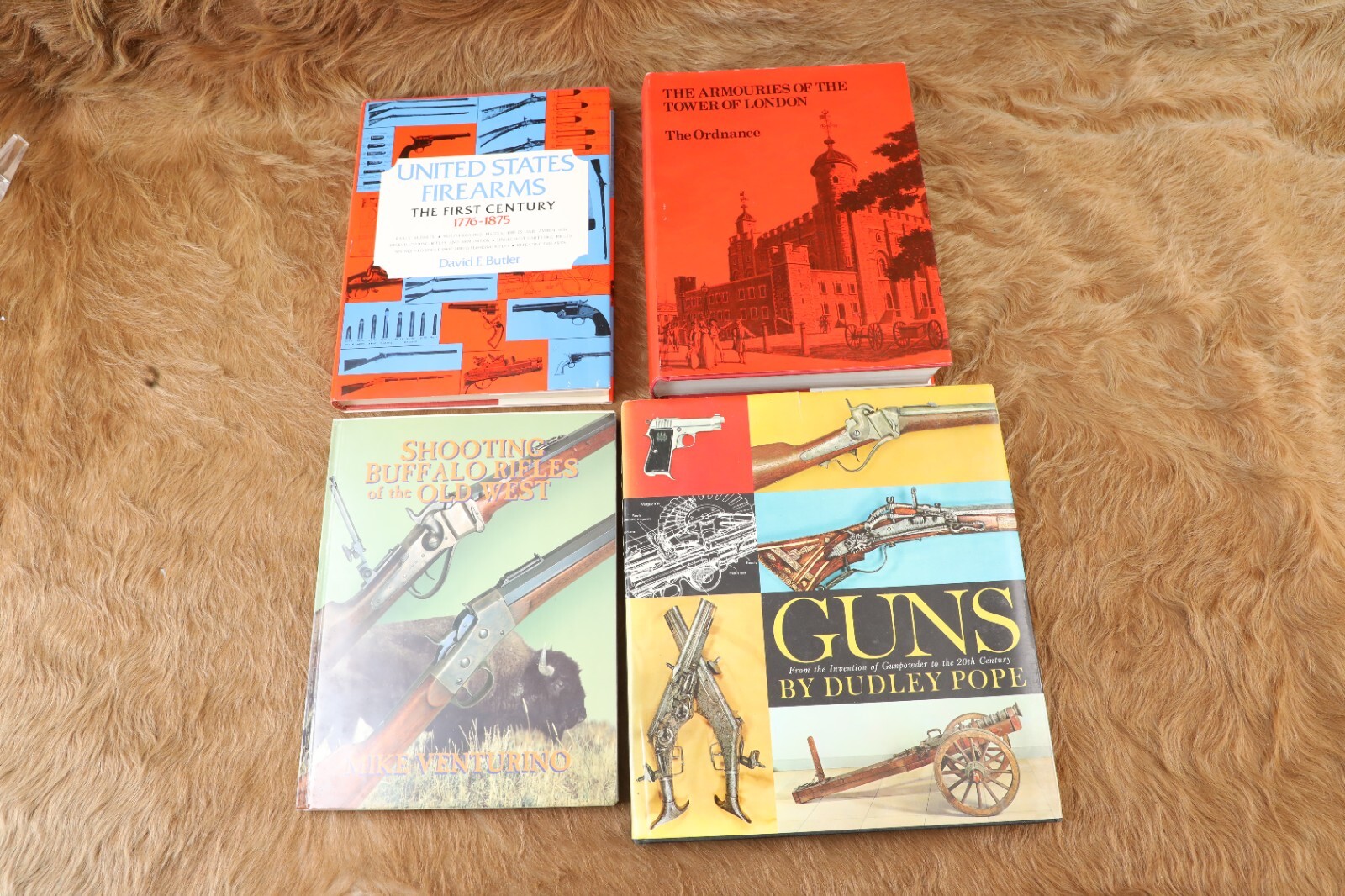 Lot of 4: U.S. Firearms; Shooting Buffalo Rifles; Guns; The Armouries ...