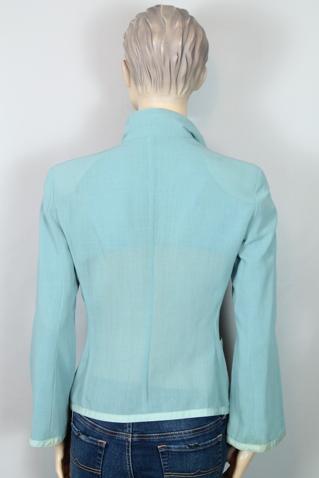Emporio GIORGIO ARMANI Italy Antinea Aqua Blue Wool Tailored Jacket ...