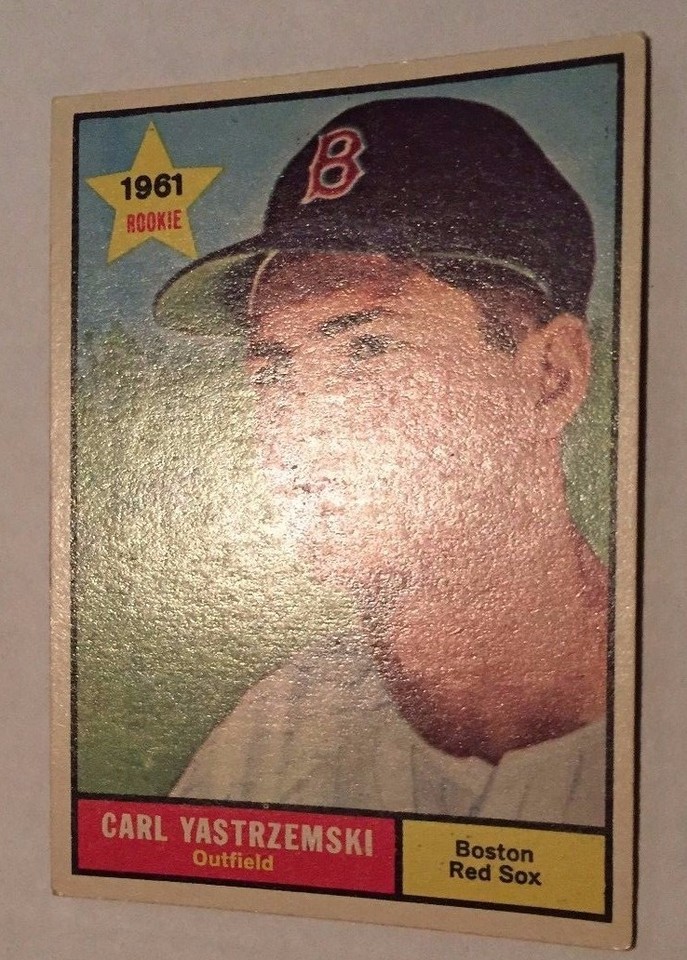 1961 TOPPS CARL YASTRZEMSKI #287 ROOKIE BASEBALL CARD Boston Red Sox ...