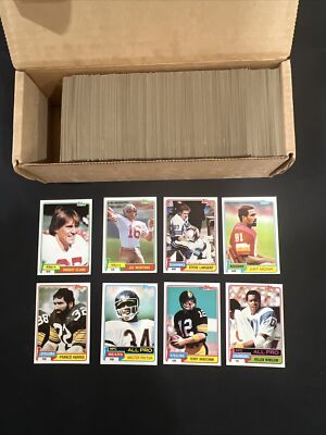 1981 Topps Football Complete Set 1-528 Mint Mint Beautiful Joe Montana ...