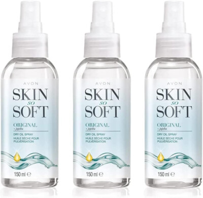 3 x Avon Skin So Soft Original Dry Oil Anti Mosquito Spray | eBay UK