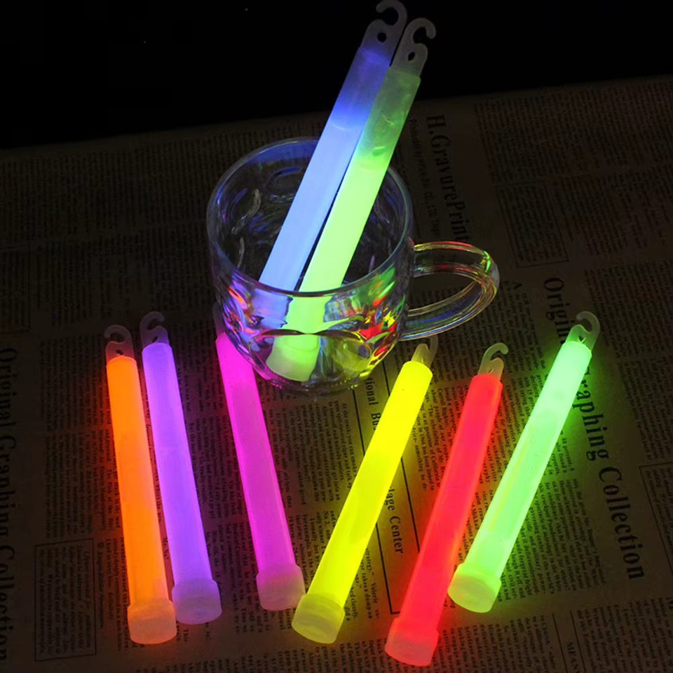 1/5/10PCS Fluorescence Glow Stick Military Glow Light Sticks with Hook ...