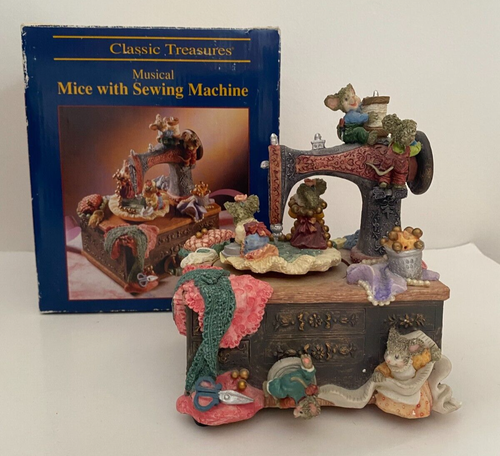 Vintage Classic Treasures Sewing Machine Mice Music Box My Favorite ...