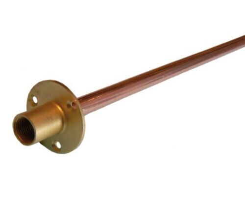 Outside Garden Tap Wall Plate Tube 15mm X 1/2 350mm Copper Pipe Tube ...