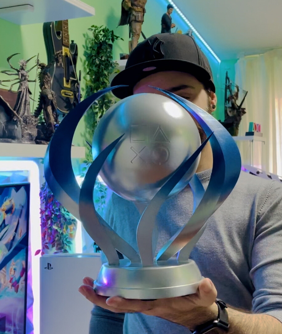 Trofeo Psn Playstation 4 Trophy Platino 30 Cm Ps4 Old Style | eBay