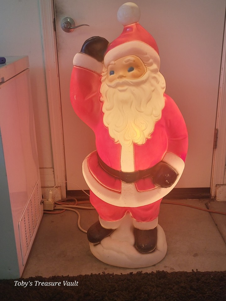 VTG 40" General Foam Christmas Dancing Waving Santa Claus Blow Mold ...