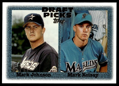 1997 Topps Baseball Card Mark Johnson/Mark Kotsay Houston Astros ...