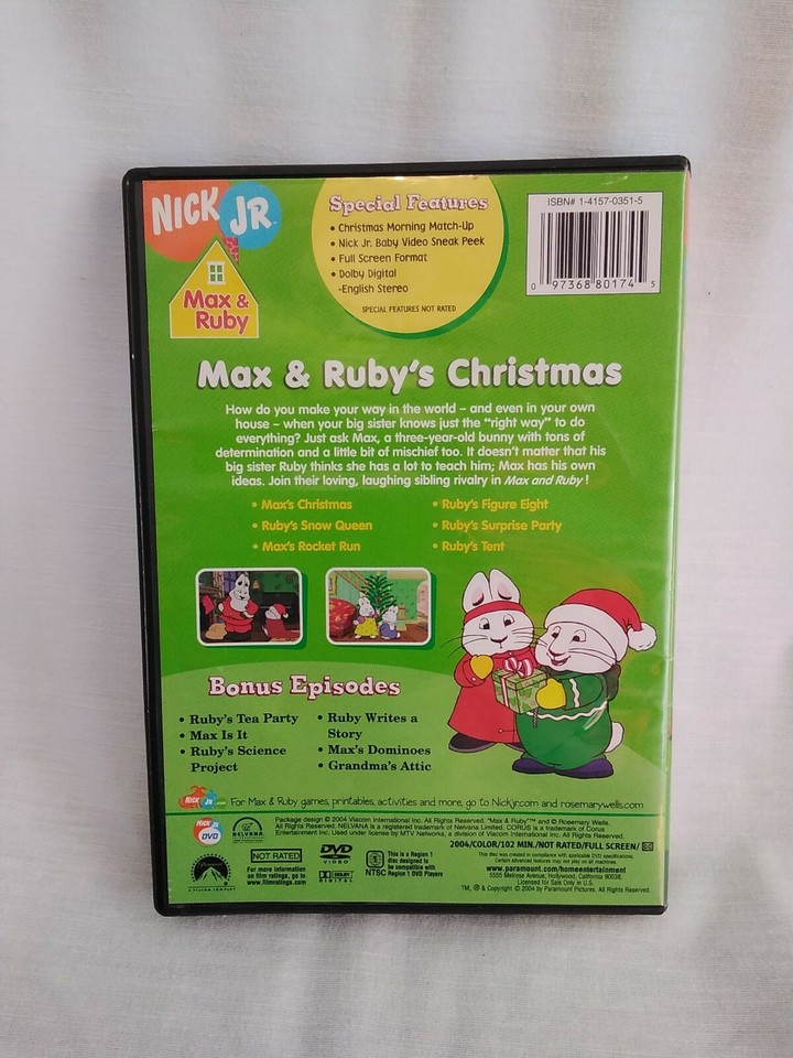Max and Ruby - Max and Rubys Christmas (DVD, 2004) | eBay