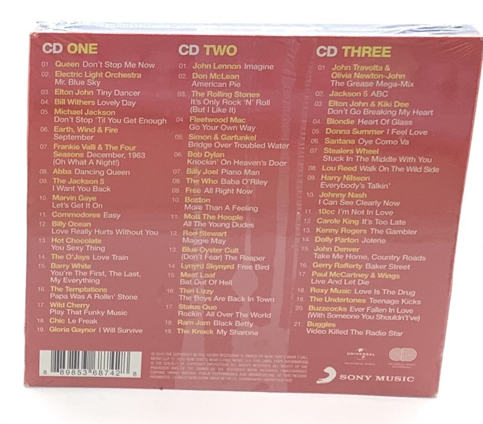 Now That's What I Call 70s Music 59 Songs 3 CDs Brand New Sealed | eBay