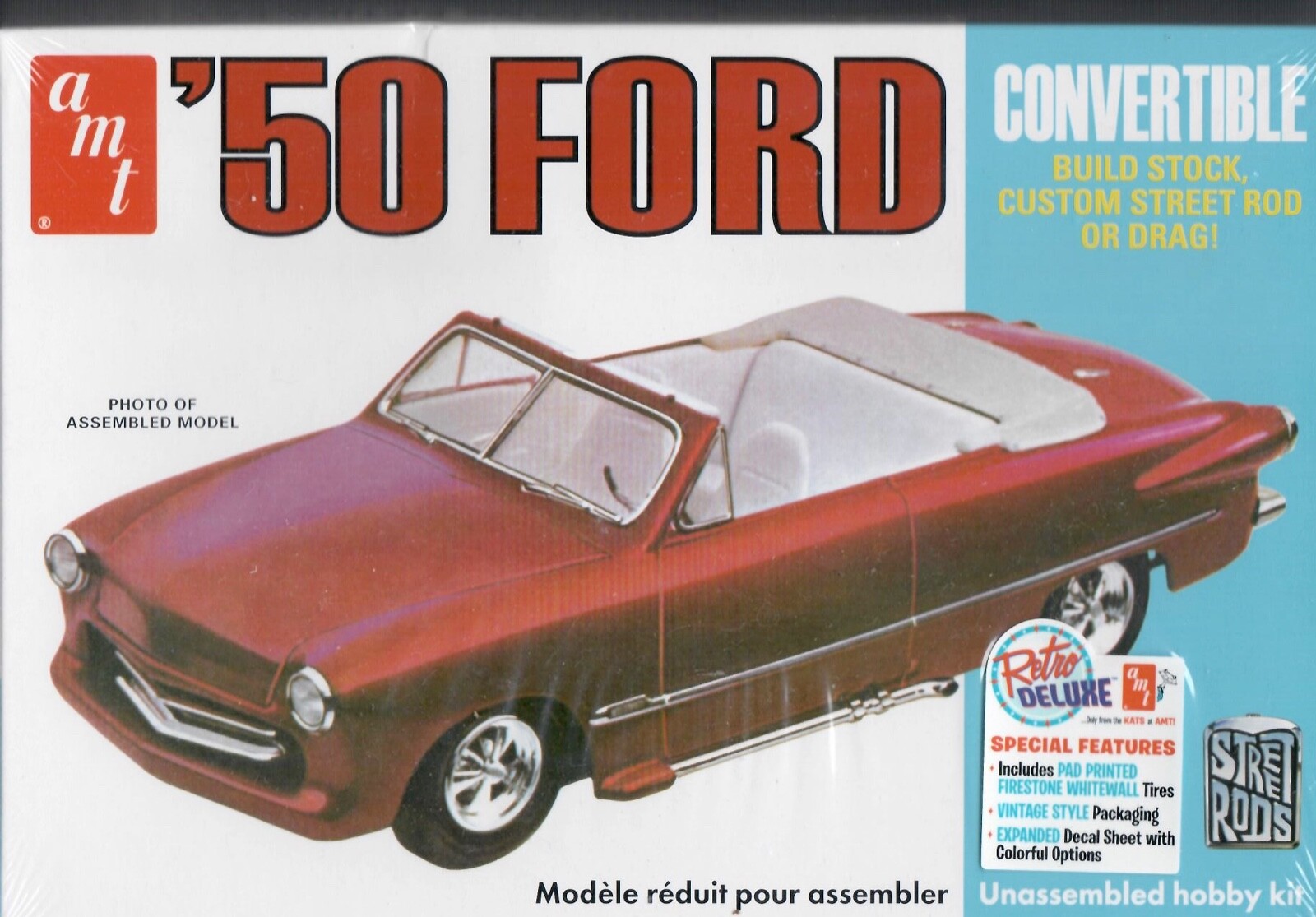 AMT 1413 1950 Ford Convertible Model Car Kit 1/25 Scale | eBay