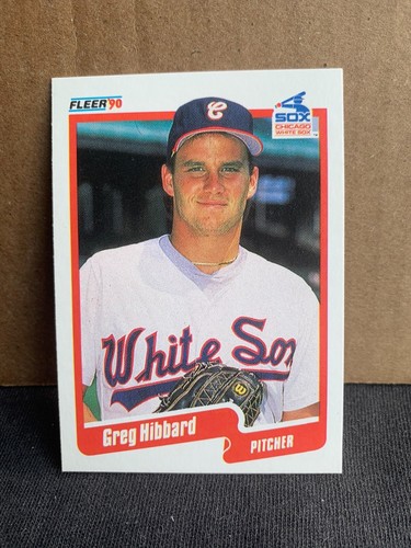 1990 Fleer Baseball Card Chicago White Sox Greg Hibbard | eBay