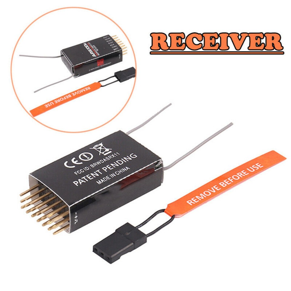 6CH AR6100E DSM2 Remote Satellite Receiver With Plug Cable For Spectrum ...