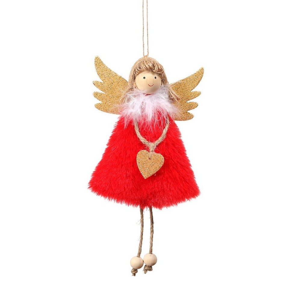 4 Pcs Hanging Angels Decorations Plush Christmas Ornaments | eBay Australia