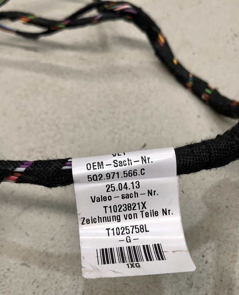 Audi S3 8V HVAC Heater Box Wiring Harness 5Q2971566C VW Golf R Mk7 A3 ...