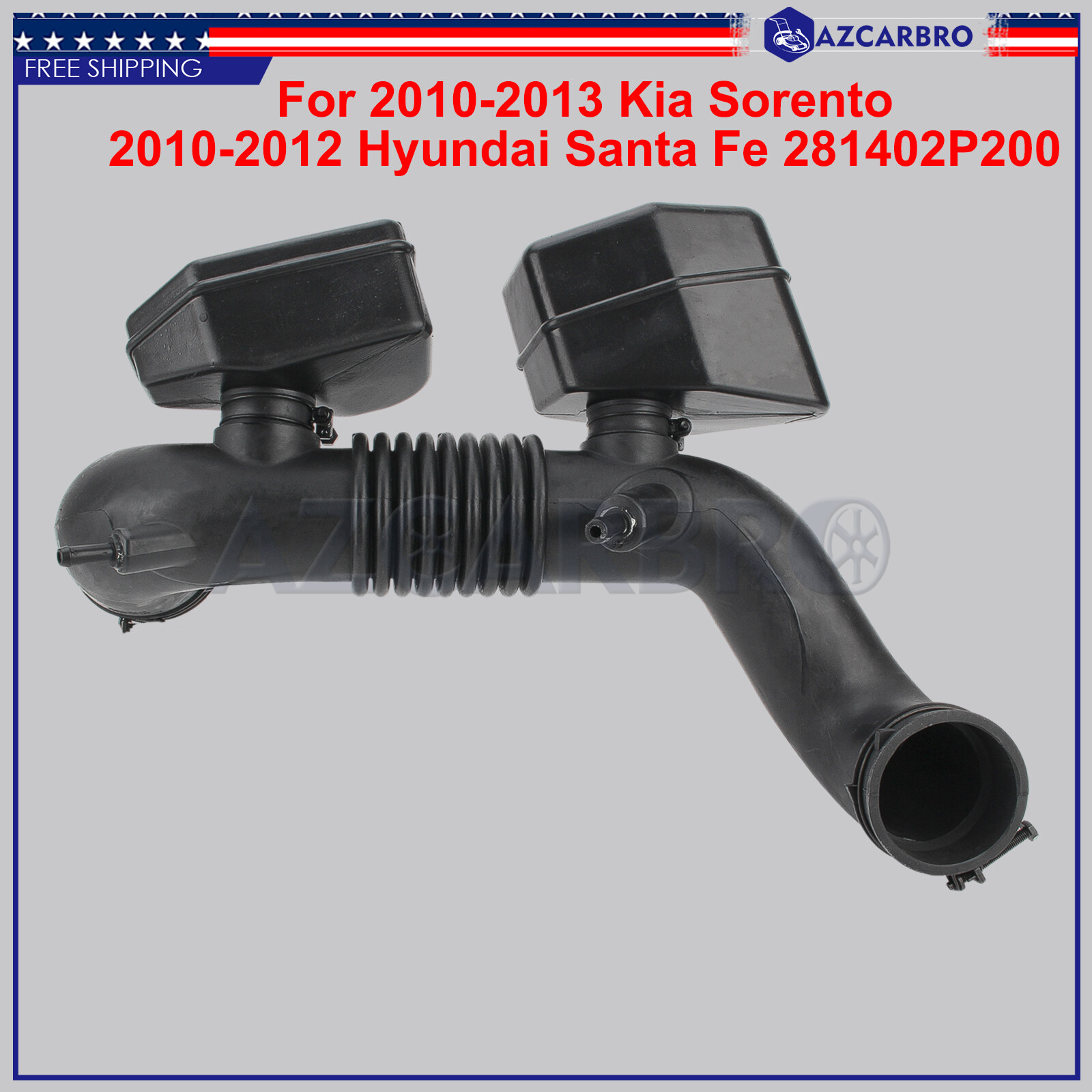 Engine Air Intake Hose 281402P200 For 2010-12 Hyundai Santa Fe 11-13 ...