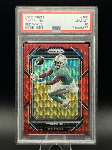 2022 Prizm Tyreek Hill Red Wave Prizm /149 #180 PSA 10 GEM MT | eBay