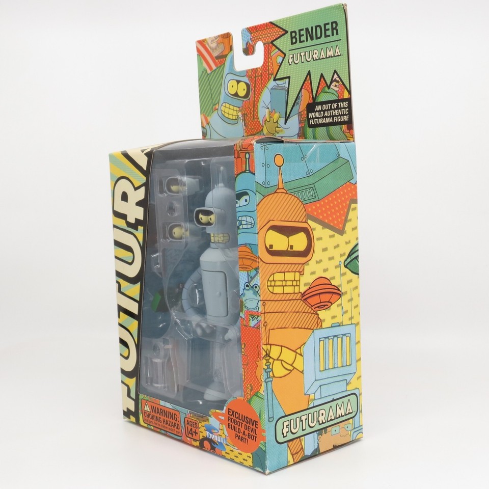 Futurama Bender 2008 series 3 action figure with build-a-bot w/ devil ...