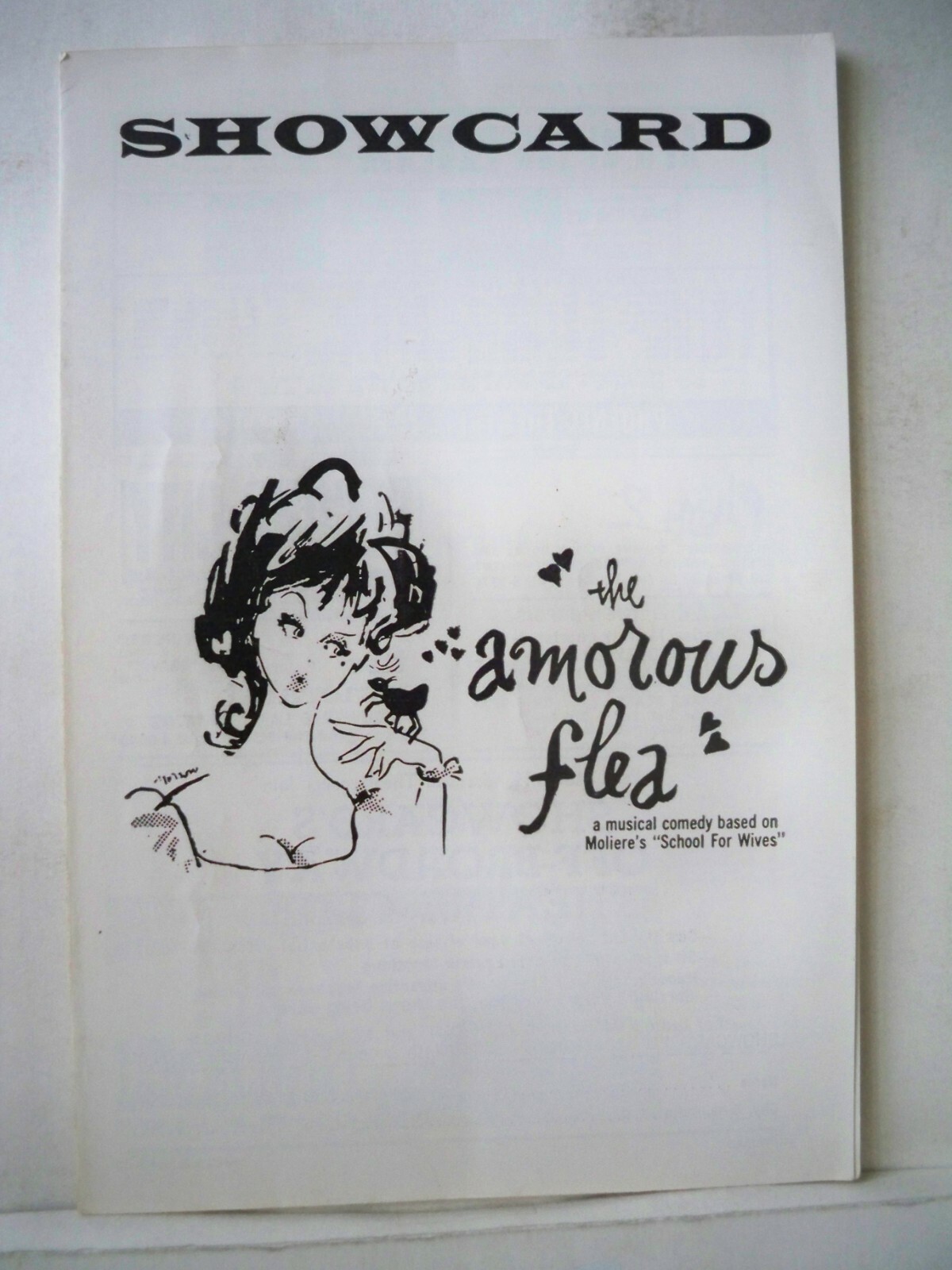 THE AMOROUS FLEA Playbill LEW PARKER / IMELDA De MARTIN / JACK FLETCHER ...