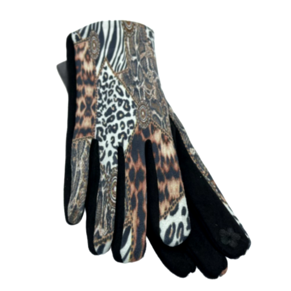 Women's Animal Print Cheetah Leopard Gloves Glove Winter Accessories | eBay