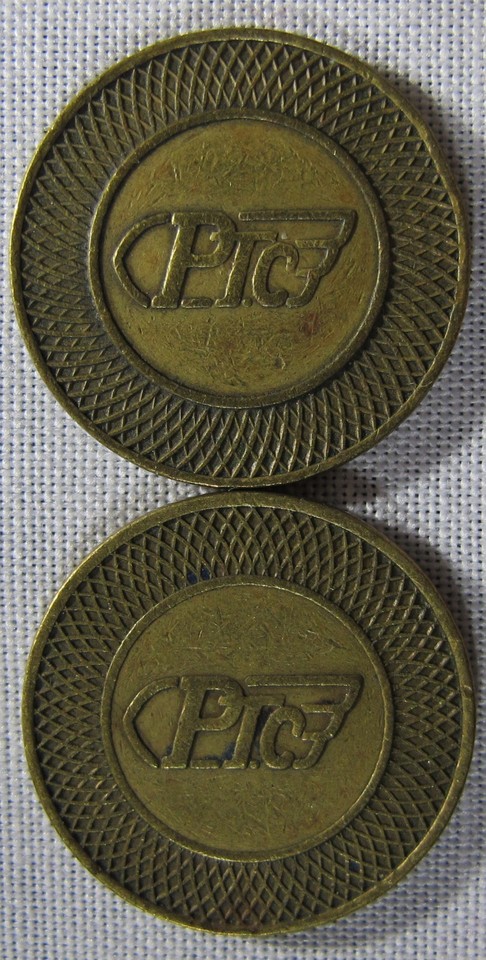 2 - Philadelphia PTC Transit Tokens PLEASE LOOK AT PICTURES whotoldya ...