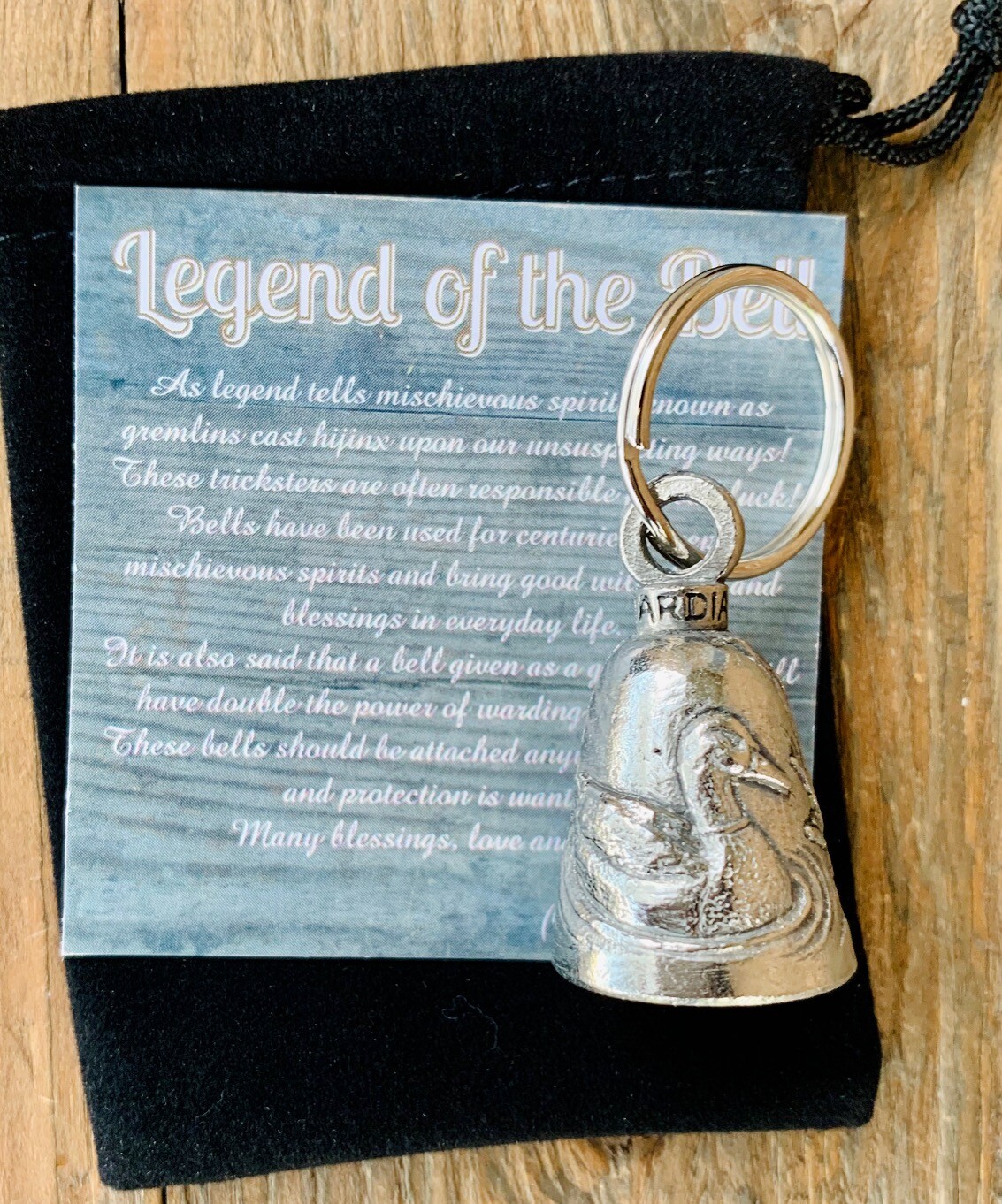 Duck GUARDIAN Bell of Good Luck keychain pet fortune gifts for hunters ...