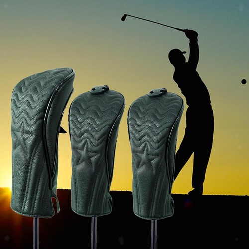 3Pcs 3x Waterproof Golf Wood Headcover Anti-slip Drivers Covers Club ...