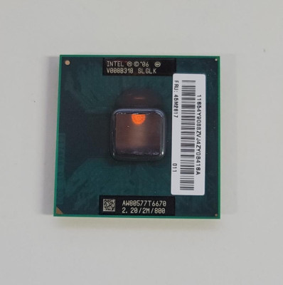 Intel Core 2 Duo T6670 2,2 GHz SLGLK 478-pin Socket P Laptop Processor ...