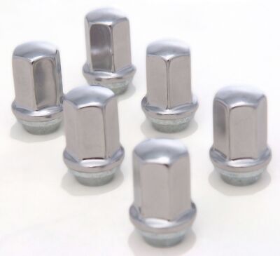 6 GM Chevrolet Suburban Factory Polished 14x1.5 New Lug Nuts OEM ...