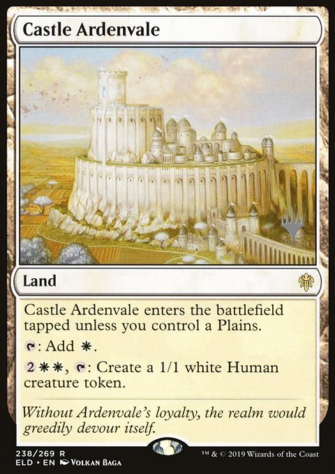 MTG Castle Ardenvale (238p/150) Throne of Eldraine Promos NM | eBay