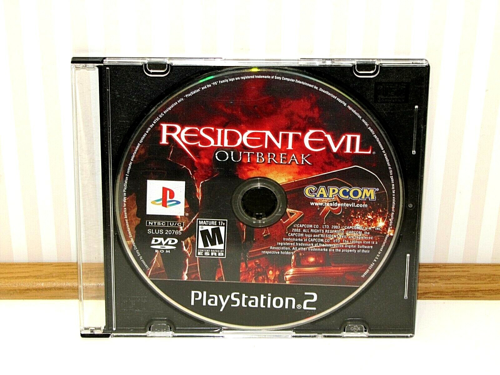 RESIDENT EVIL OUTBREAK BY CAPCOM PS2 GAME M RATING ORIGINAL BLACK LABEL ...