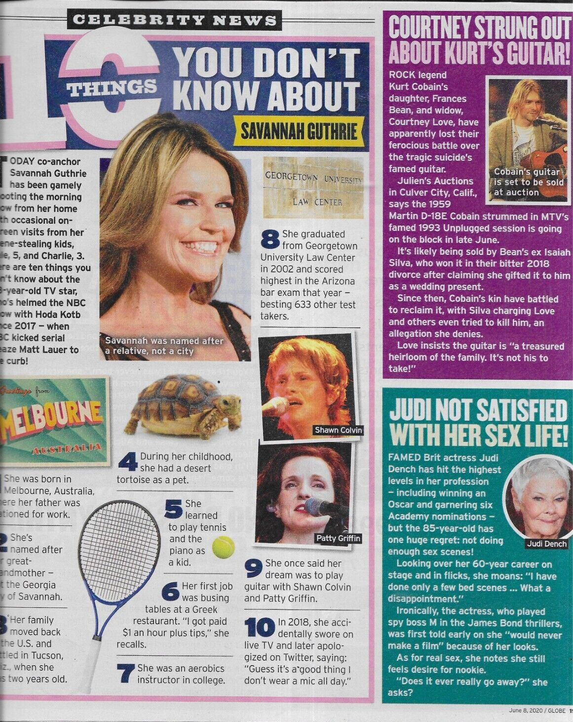 Globe Tabloid Magazine OJ Simpson Angelina Jolie Ellen DeGeneres Dale ...