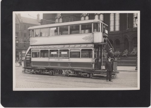 Manchester, Albert Square Tram, Lancashire, Real Photograhic Postcard ...