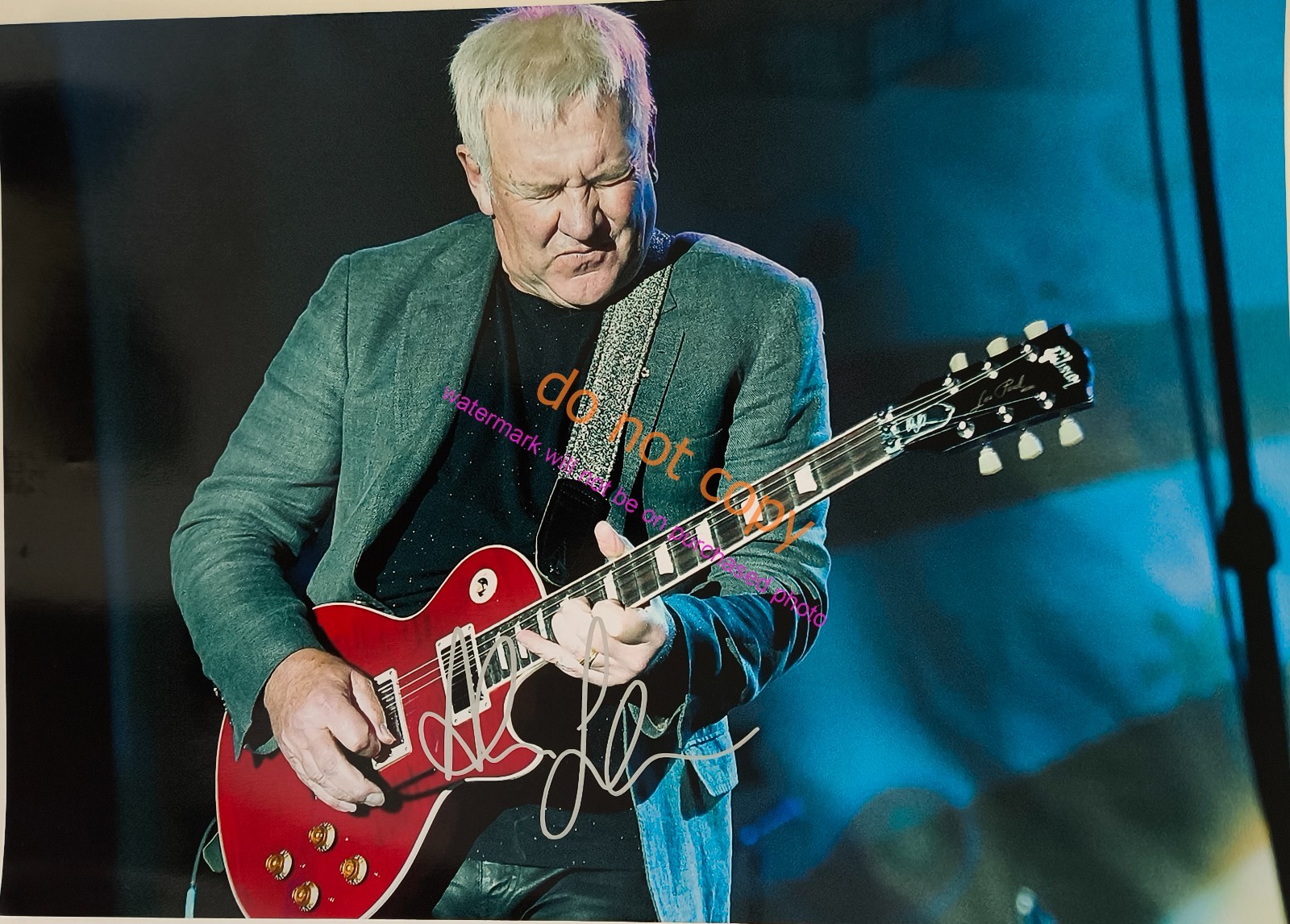 ALEX LIFESON Autographed signed photo | eBay