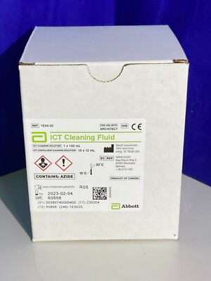 Abbott Architect ICT Cleaning Fluid (1 x 150 mL) 1E50-20 Exp Date 06-15 ...