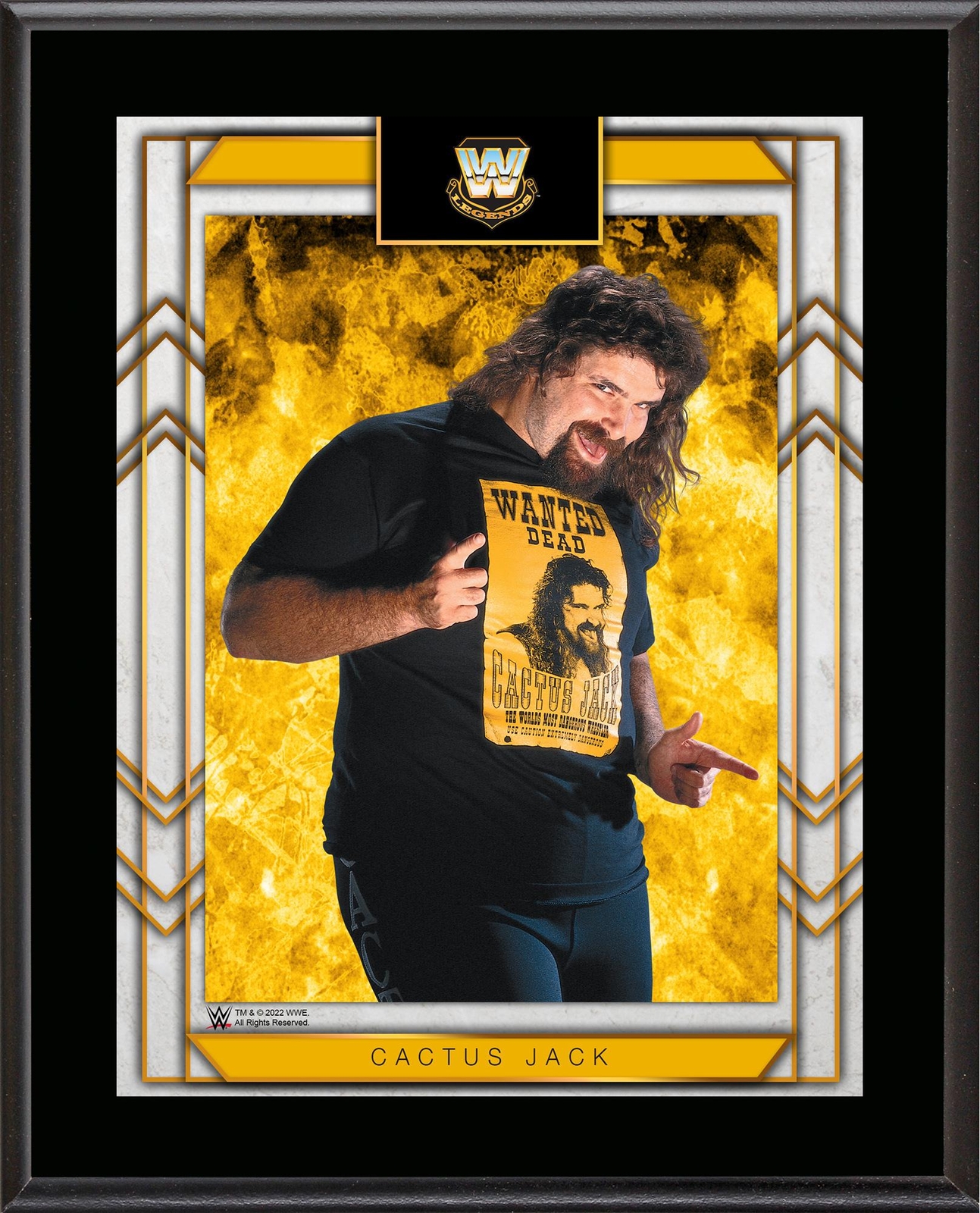 Cactus Jack WWE 10.5" x 13" Sublimated Plaque Fanatics Authentic ...