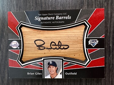 Brian Giles AUTOGRAPH 2004 Upper Deck Signature Bat Barrels #SS-BG ...