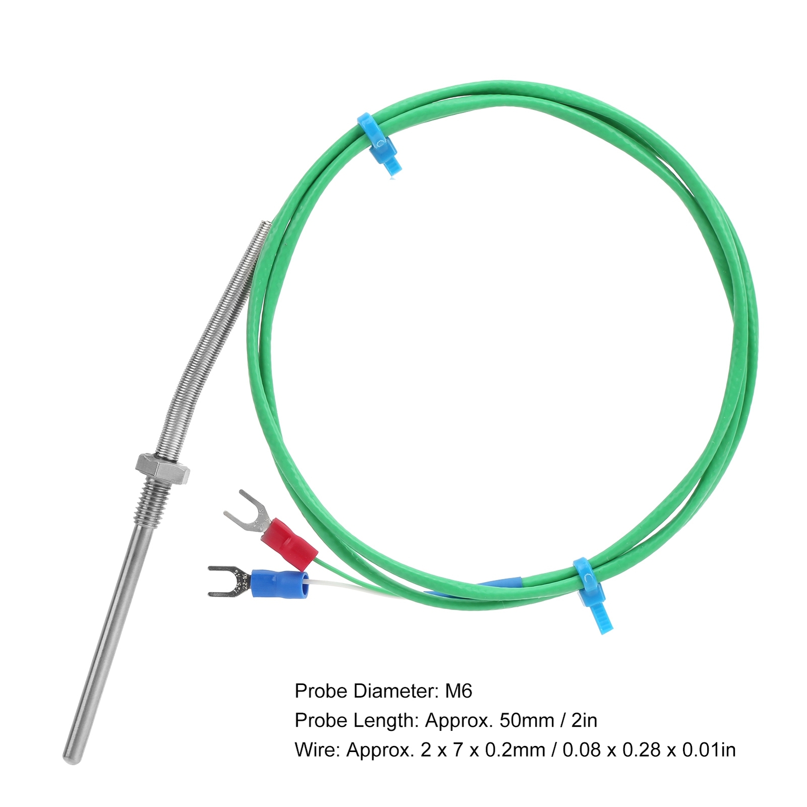 KType Thermocouple Probe Twisted Pair Shielded Screw Temperature Sensor ...