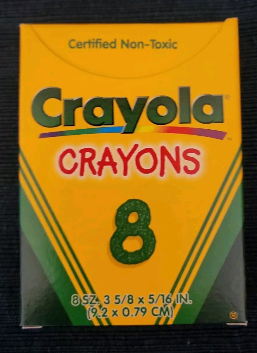 Vintage 1997 Crayola Crayons - 8 Crayons in Box - Certified Non-Toxic ...