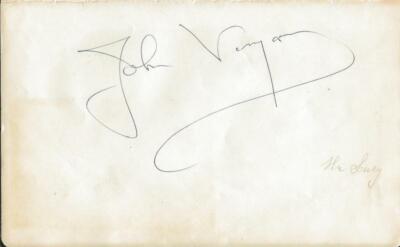 John Vivyan Signed 4.25x7 Vintage Album Page Mr. Lucky | eBay