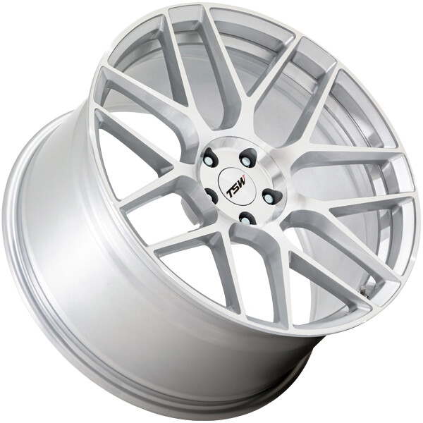 (Set of 4) TSW TW002 Lasarthe 17x8 5x112 +35mm Silver Wheels Rims 17 ...