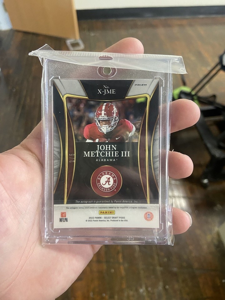 2022 Select Draft Picks John Metchie X-factor Auto Red Lazer Prizm /5 ...