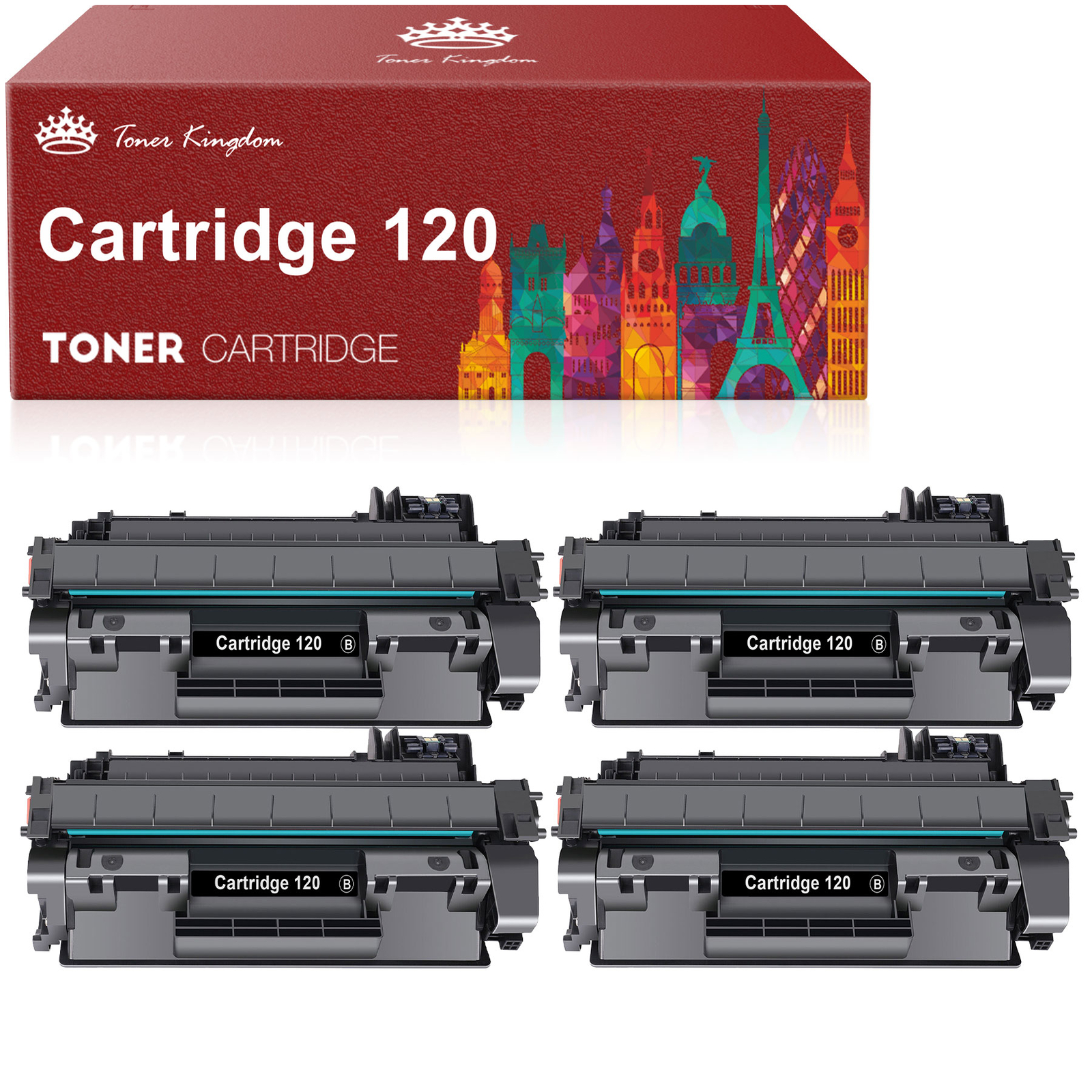 4PK Toner Cartridge For Canon 120 ImageClass D1120 D1150 D1180 D1380 ...