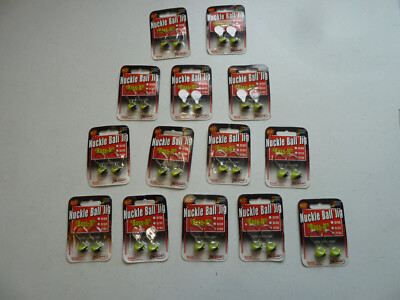 14 Packages Fin-Tech Nuckle Ball Jigs "BASS-N" 7/32 oz. Fin tech Blk ...