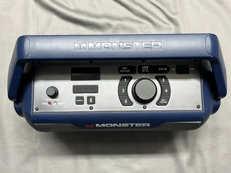 Monster Nomad Portable Speaker System | Waterproof | Wireless | Blue ...