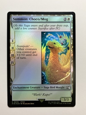 Summon: Choco/Mog Final Fantasy Foil-Near Mint Single Card MTG | eBay