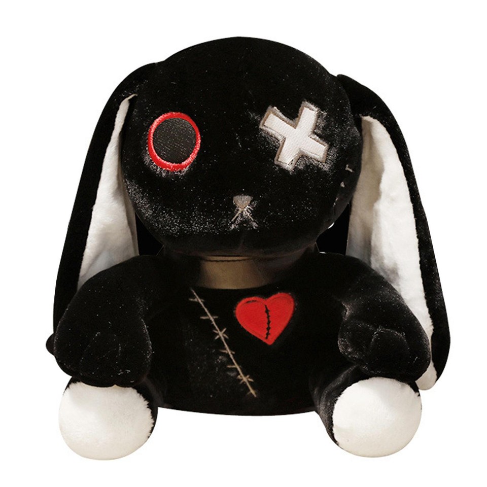 1/3*Creepy Goth Bunny Plush Crazy Rabbit Plushie Toy,Spooky Gothic ...